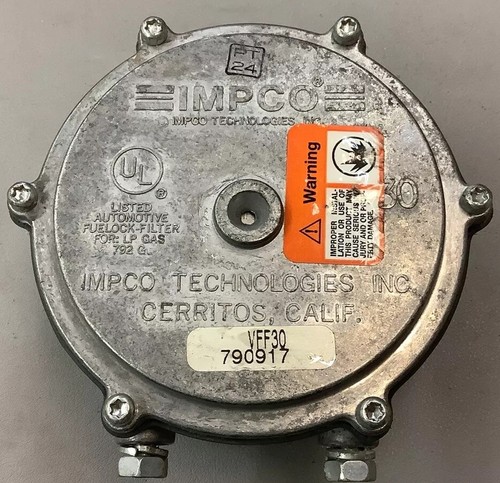 Impco VFF30 LP Natural Gas Vacuum Fuel Lockoff Filter for Forklifts ...