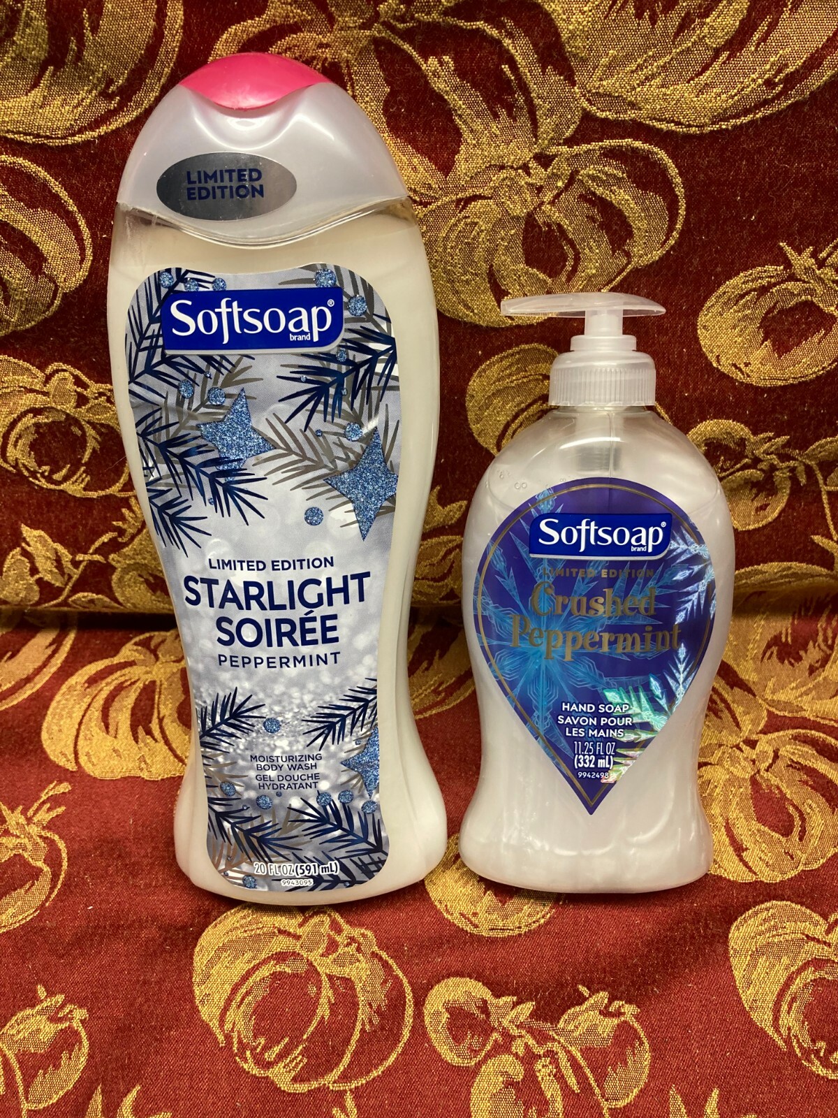 SOFTSOAP 1 STARLIGHT SOIREE BODYWASH & 1 CRUSHED PEPPERMINT HAND SOAP ...