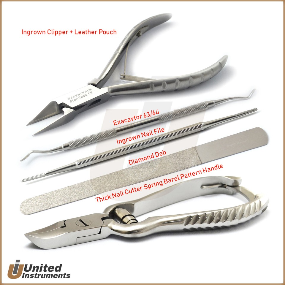 Podiatry Basic Pack Instruments Toenail Removal Ingrown Surgery ...