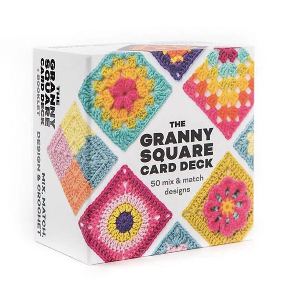 50Pcs Mix Matchs Designs The Granny Square Card Decks Crochet Kit ...
