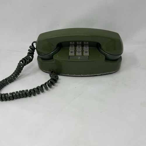 Western Electric Touch Tone Princess Phone 80s Olive Green Vintage Old ...