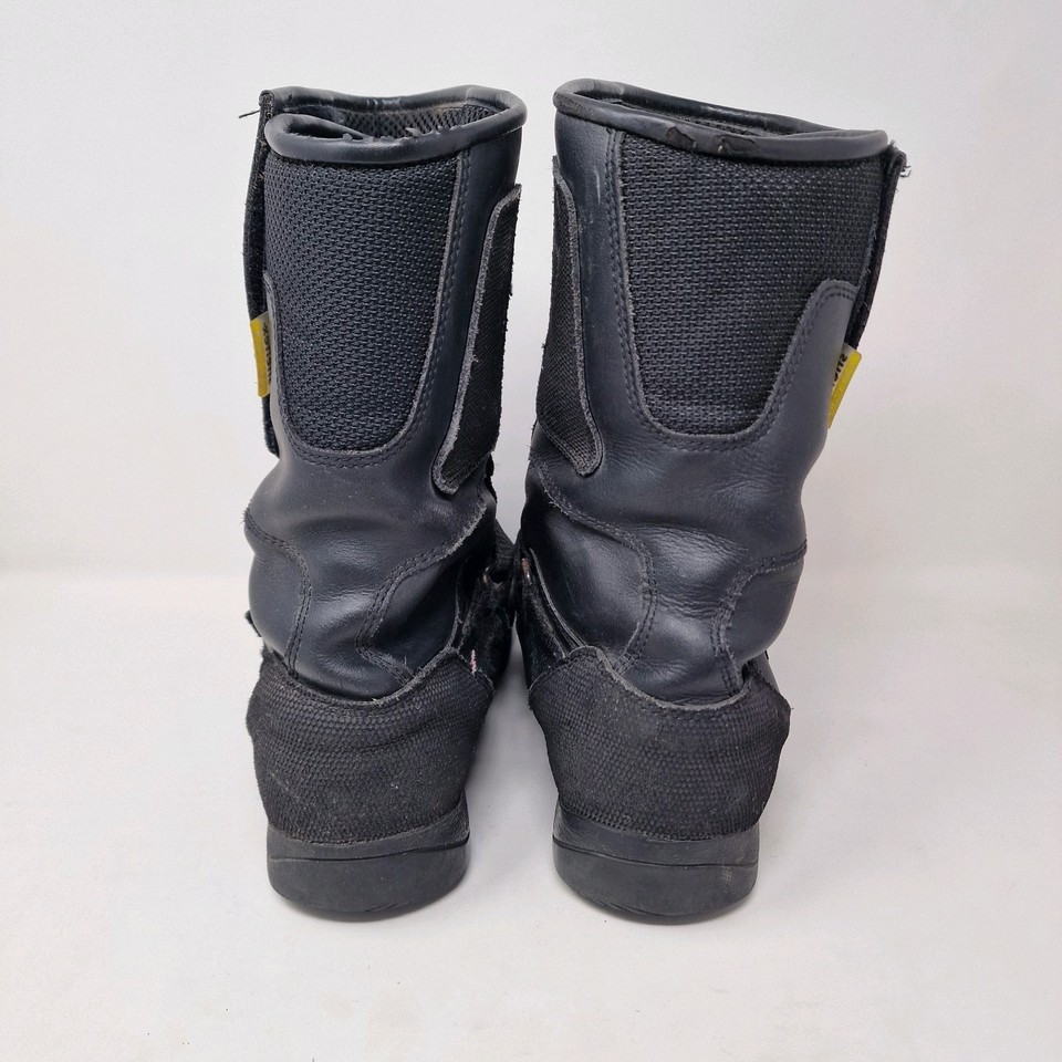 Sheltex Bullson Motorcycle Boots UK 5 EU 38 Black Leather Waterproof ...