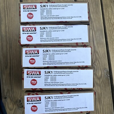 SWA Resin Underground SWA Armoured Cable Joint KIT 1.5mm-6mm 2, 3 & 4 ...