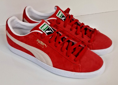 PUMA Tmc X Suede Status Symbol Lace Up Mens Red Sneakers Casual Shoes ...