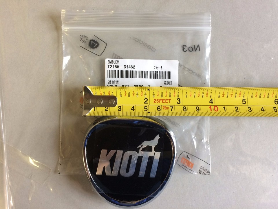 New OEM KIOTI T2185-51462 Kioti Front Hood Emblem / Decal for tractor ...