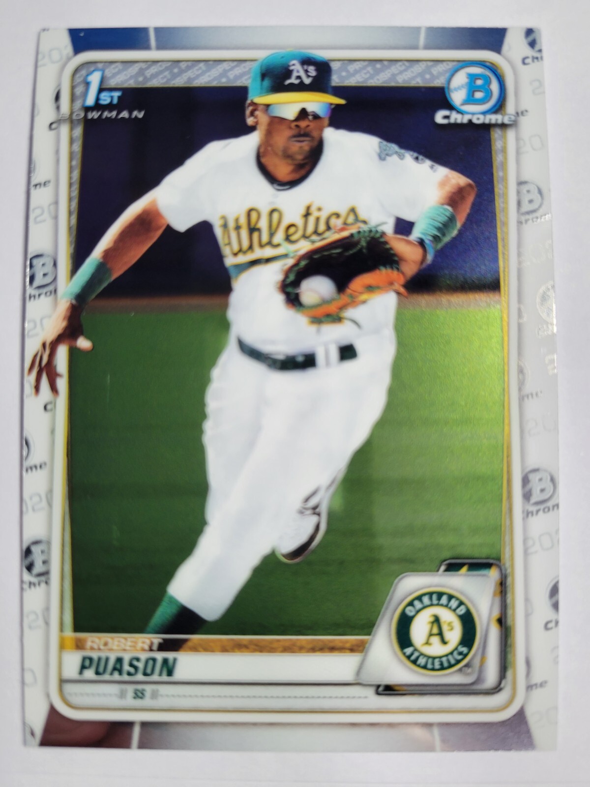 Robert Puason 2020 Bowman Chrome First 1st #145 Rookie Card Oakland | eBay