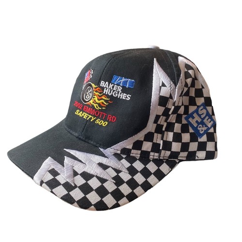Vintage 90s Kati Sportcap Baker Hughes Safety 500 Checkered Hat | eBay