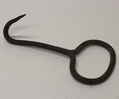 Vintage Antique Hay Straw Bale Hook Ice Meat Grapple Solid Iron Rustic ...