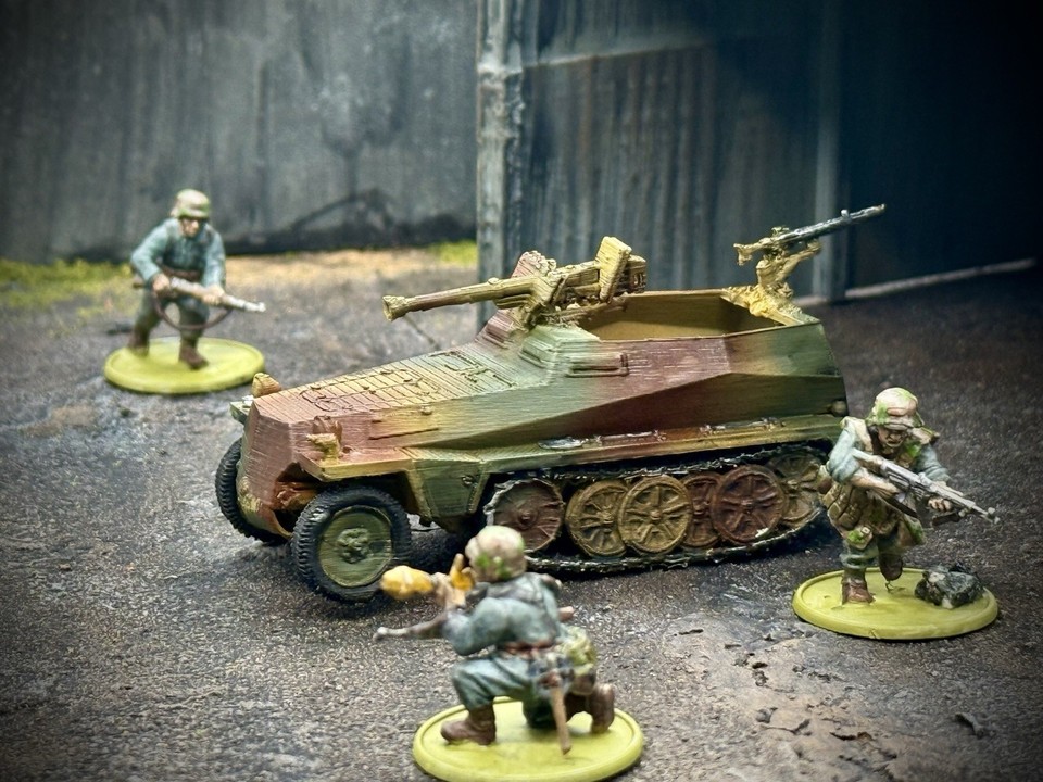 German SDKFZ 250 250/11 Panzerbuchse WW2 28mm like warlord Bolt Action ...
