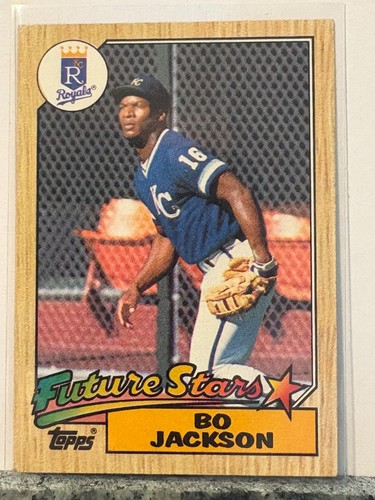 Bo Jackson 1987 Topps Baseball Card Rookie Card RC #170 Kansas City ...