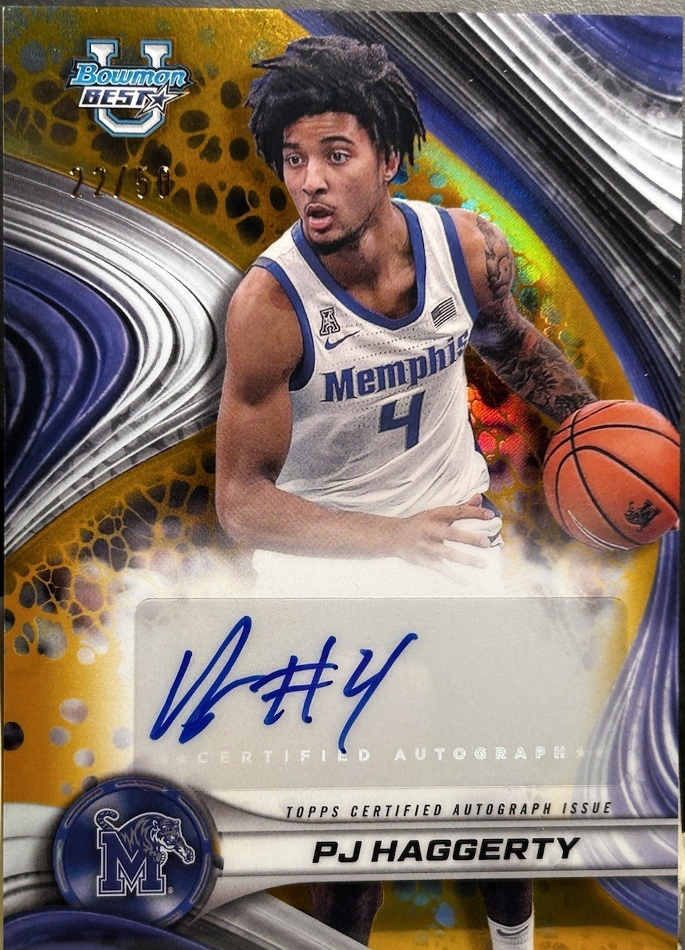 2024-25 Bowman University Best - Best of 2024 Autographs PJ Haggerty # ...