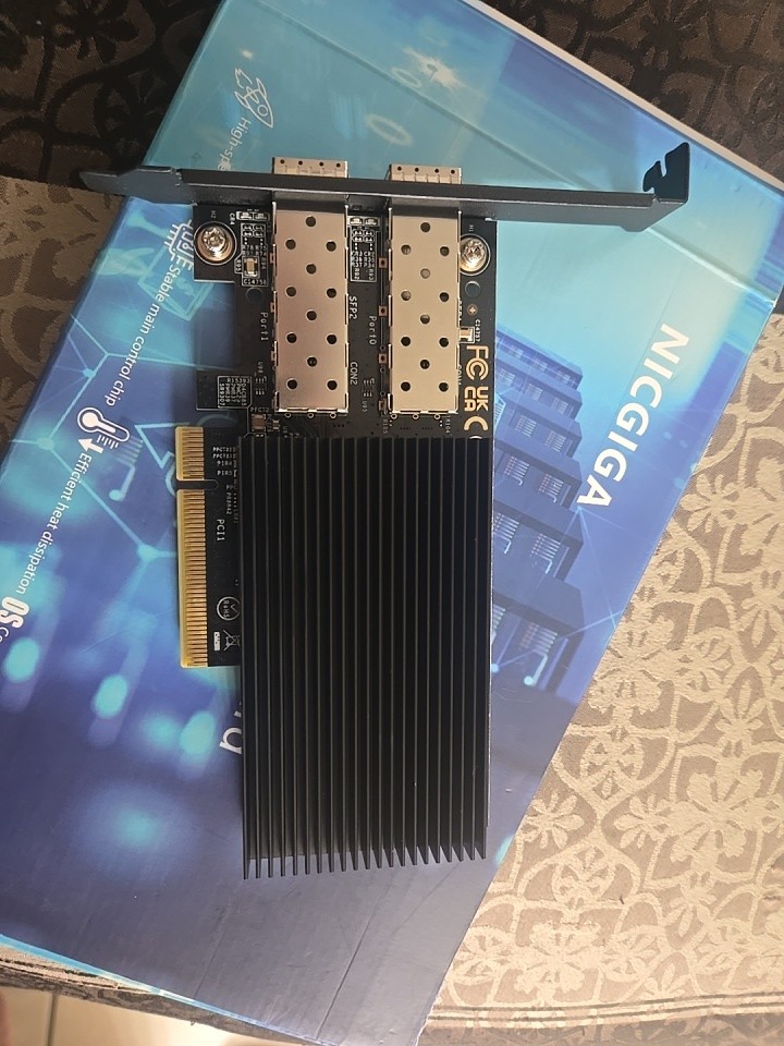 GigaPlus PCI-e Ethernet Card X520-25 10G Network Interface Card NIC ...