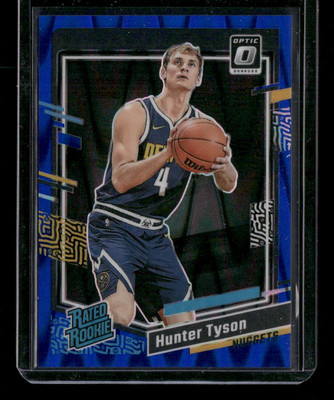 2023-24 Optic Basketball - Hunter Tyson - Blue Wave / 249 -RC - 11839 ...
