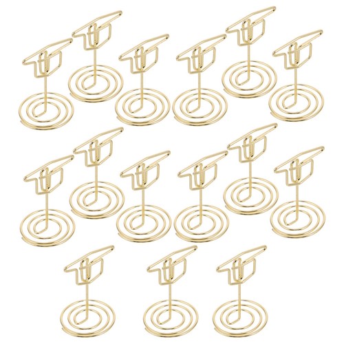 15pcs Grad Cap Picture Display Clips - Table Number Holders Place Card ...