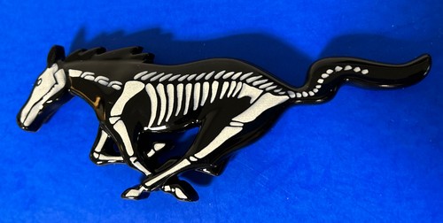 1994-2004 Custom Mustang 6” Running Horse Front Grill Emblem - Black ...