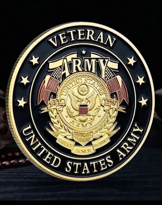 US Army Gold Challenge Coin - Excellent Gift - Shipped from US to US ...