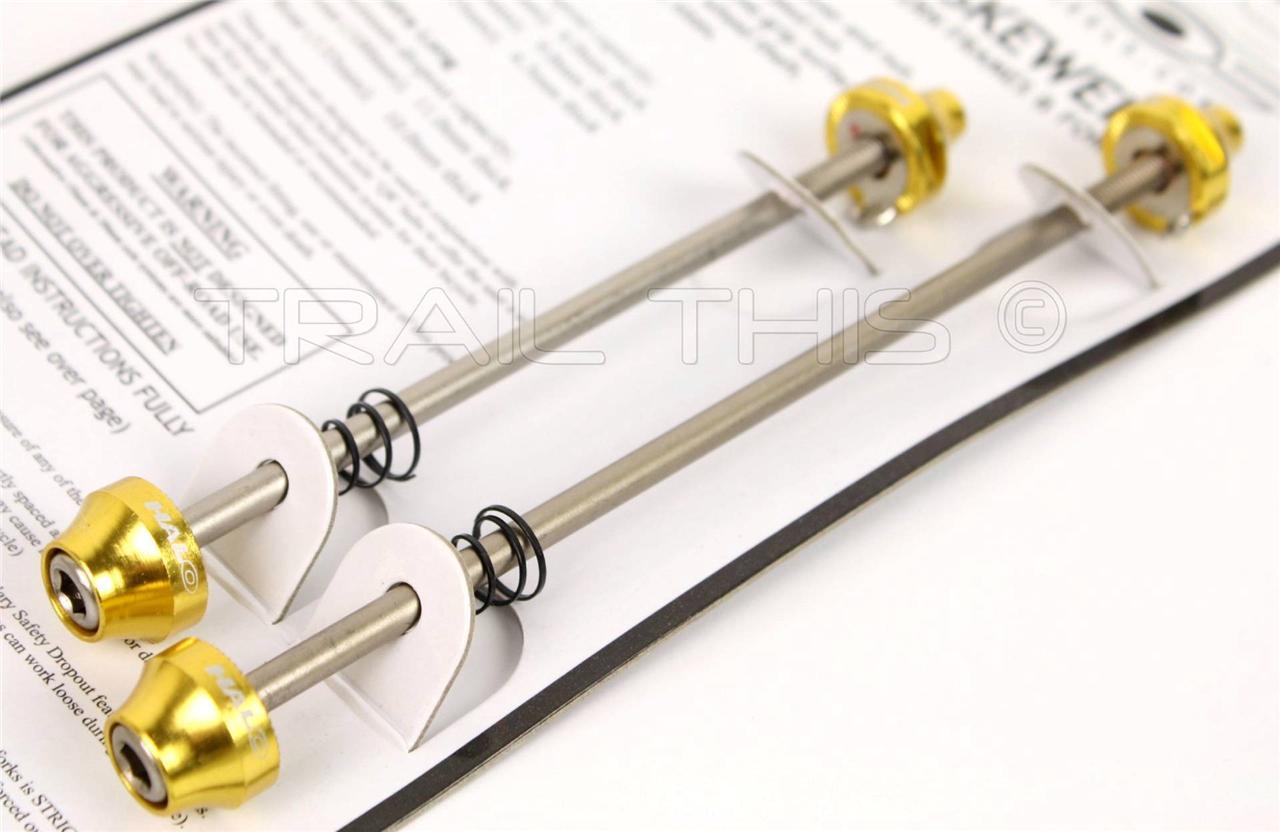 Halo Hex Key 100/135mm Bolt-On Bike Skewer Set Front/Rear Road / Track ...