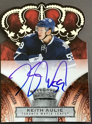 2010-11 KEITH AULIE PANINI CROWN ROYALE ROOKIE AUTOGRAPH #163 LEAFS ...