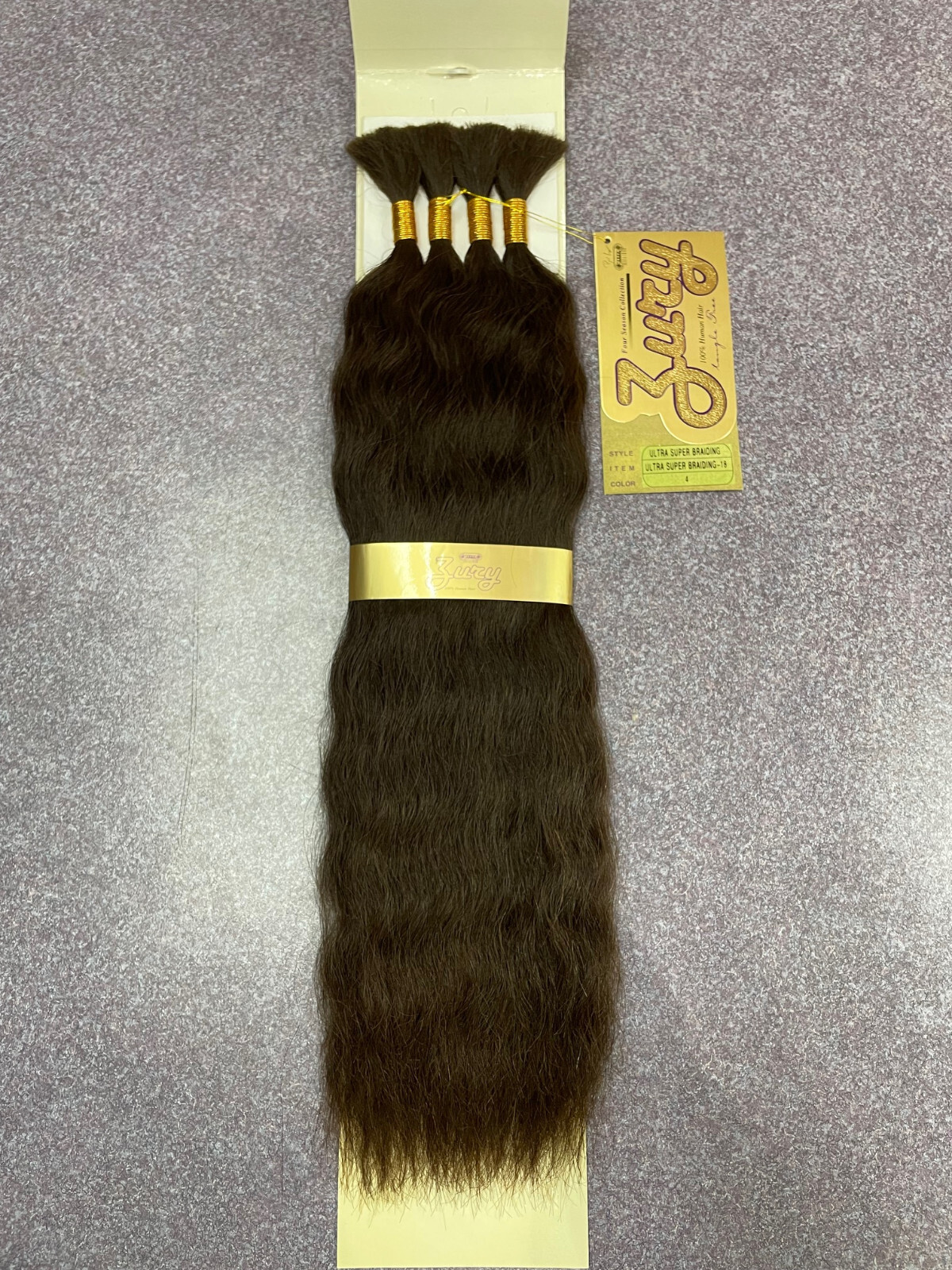 Zury Ultra Super Braiding Bulk 100% Human Hair Wet and Wavy 18" #4 | eBay