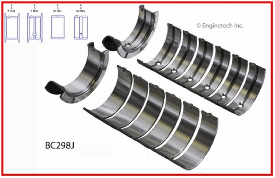 Chevy Chevrolet GMC 327 350 5.7 1968-1985 Enginetech Premium Rering ...