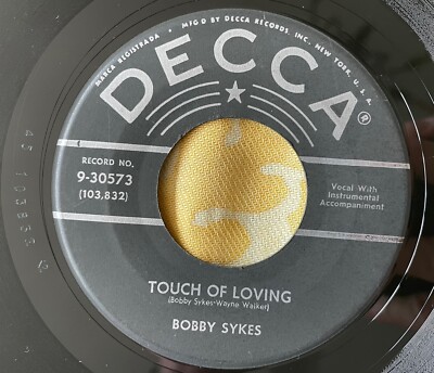 Bobby Sykes Touch Of Loving 7” Decca Rockabilly 1958 | eBay