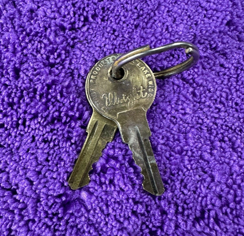 Pair of Vintage Wright Brass Keys Numbered HL771 Lock Smith USA Made | eBay