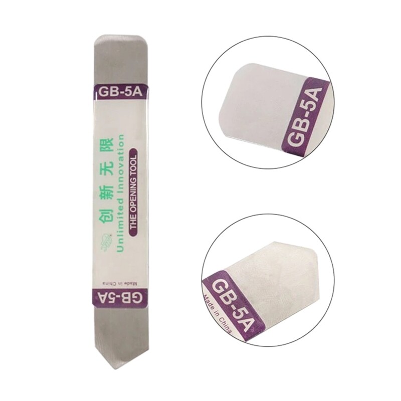 5Pcs Metal Flat Spudger Soft Thin Opening Pry Tool for Electronic ...