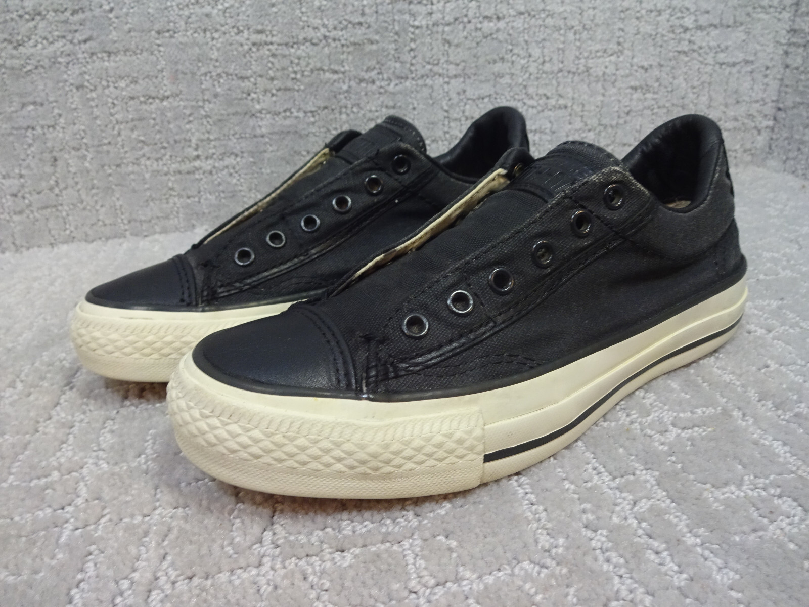 Converse Chuck Taylor X John Varvatos Women's 5.5 Black Laceless Slip ...