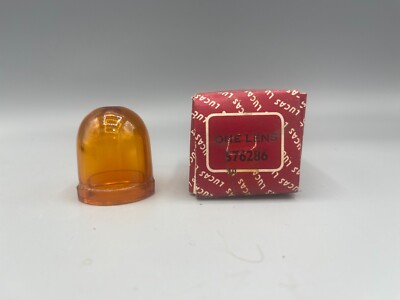 lucas lens 576286 MG Midget Amber Indicator Glass Lens | eBay
