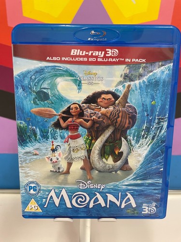 MOANA [Blu-ray 3D + Blu-ray] (2016) Disney UK Exclusive 3D Release 2 ...