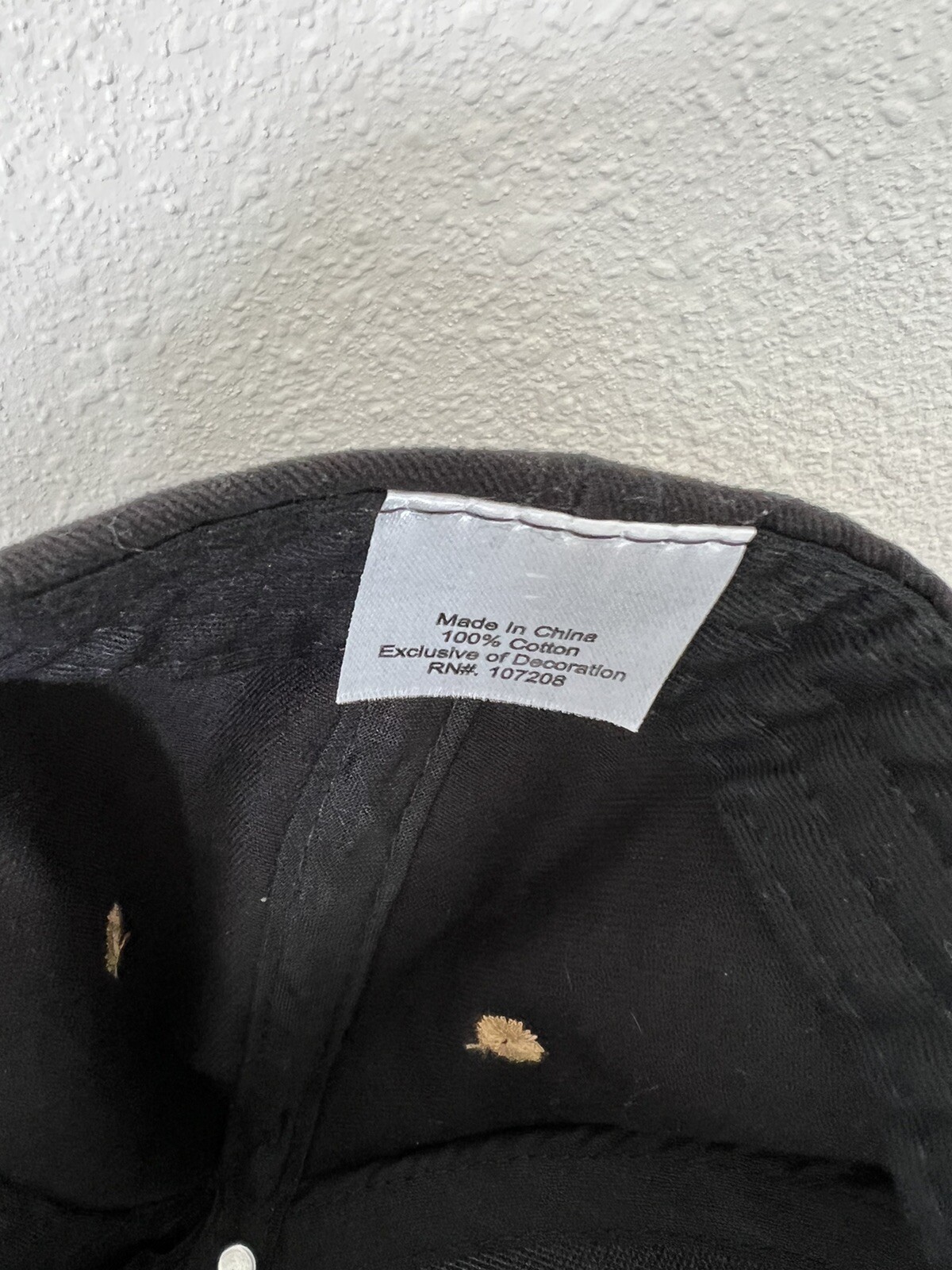 Mack Truck Heavyweight Black & Gold Work Cap/Hat Embr… - Gem