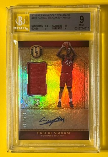 2016-17 Panini Gold Standard - Rookie Jersey Autographs #226 Pascal ...