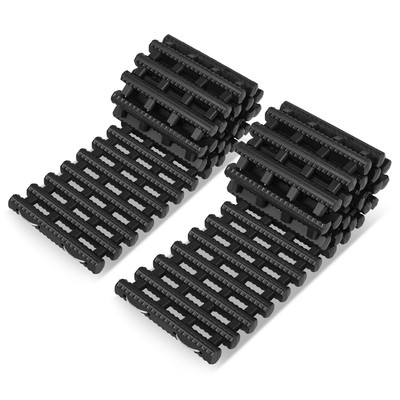 Black 2 Pcs 10 Ton 48" L Sand Snow Recovery Traction Tracks Mats for ...