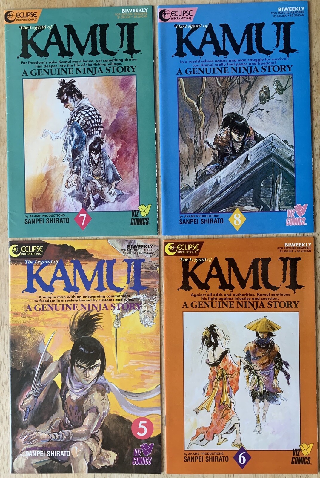 KAMUI COMIC BOOK LOT #1-16, 21, 24-31 25 TOTAL 1987 | eBay