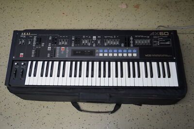 Akai AX60 Synthesizer in Mint Condition with Case and Manual 1980s ...