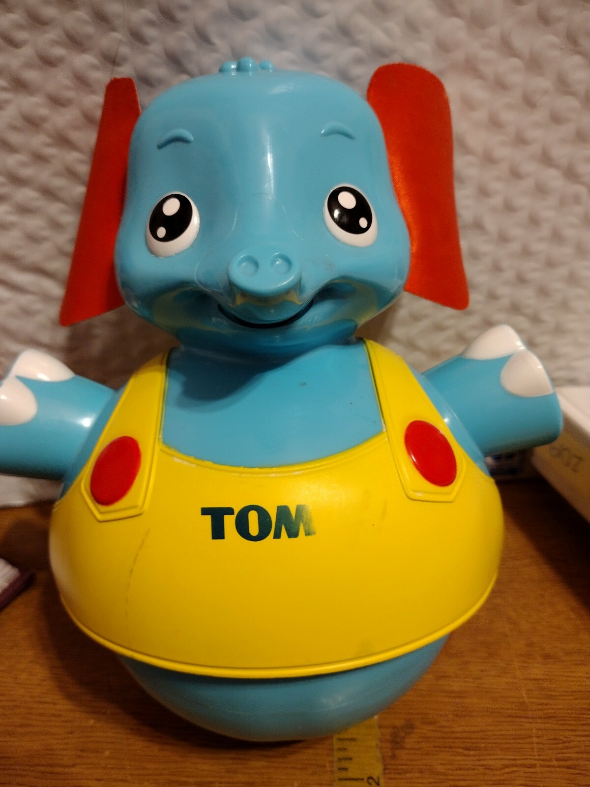 Vintage Tomy original roly poly Roll Along Chime Ball Toddler 1969 roll ...