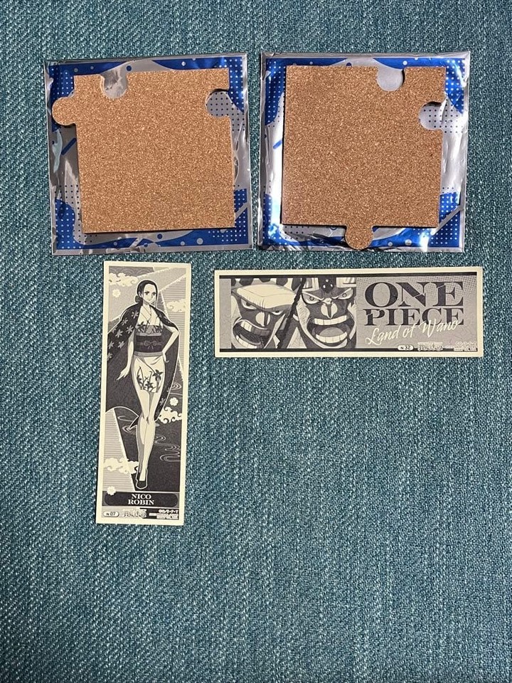 Joyful One Piece Collaboration Cork Coaster Chopper Franky Bandai Japan ...