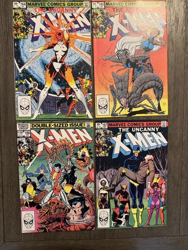 Uncanny X-Men 164 165 166 167 VF+ to NM 1st Binary Claremont Marvel ...