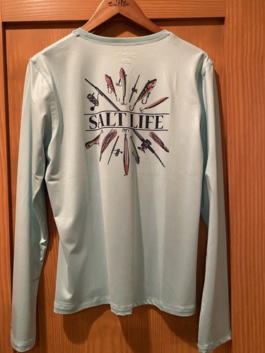 Salt Life Women’s Long Sleeve Fishing Lures SLX Performance Shirt NWT ...