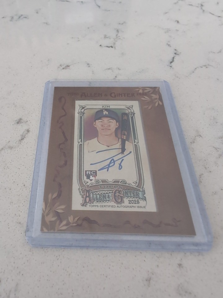 Hyeseong Kim 2025 Topps Allen Ginter RC Mini Autograph #MA-HK | eBay