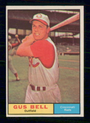 1961 TOPPS BASEBALL # 215 GUS BELL INV J8089 | eBay