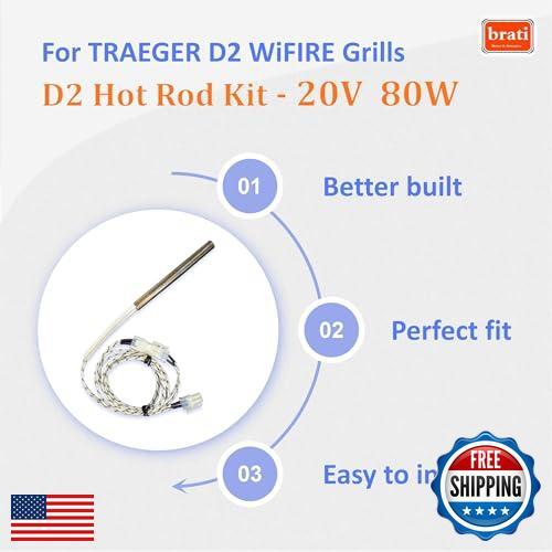 D2 Hot Rod Ignitor Kit Compatible with Traeger Pro 575 and 780 ...