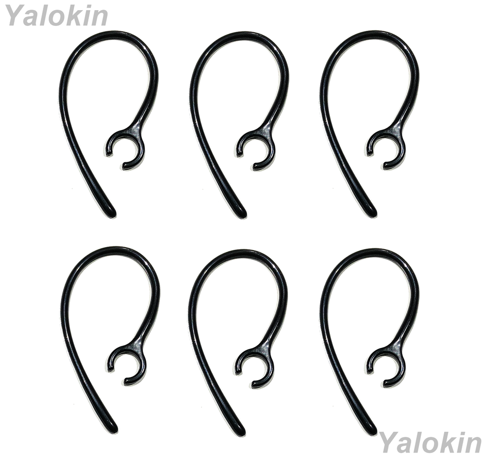 6pcs Ear Loops for Jabra Headset - Black Ear-Clips Replacement (SK-CHP ...