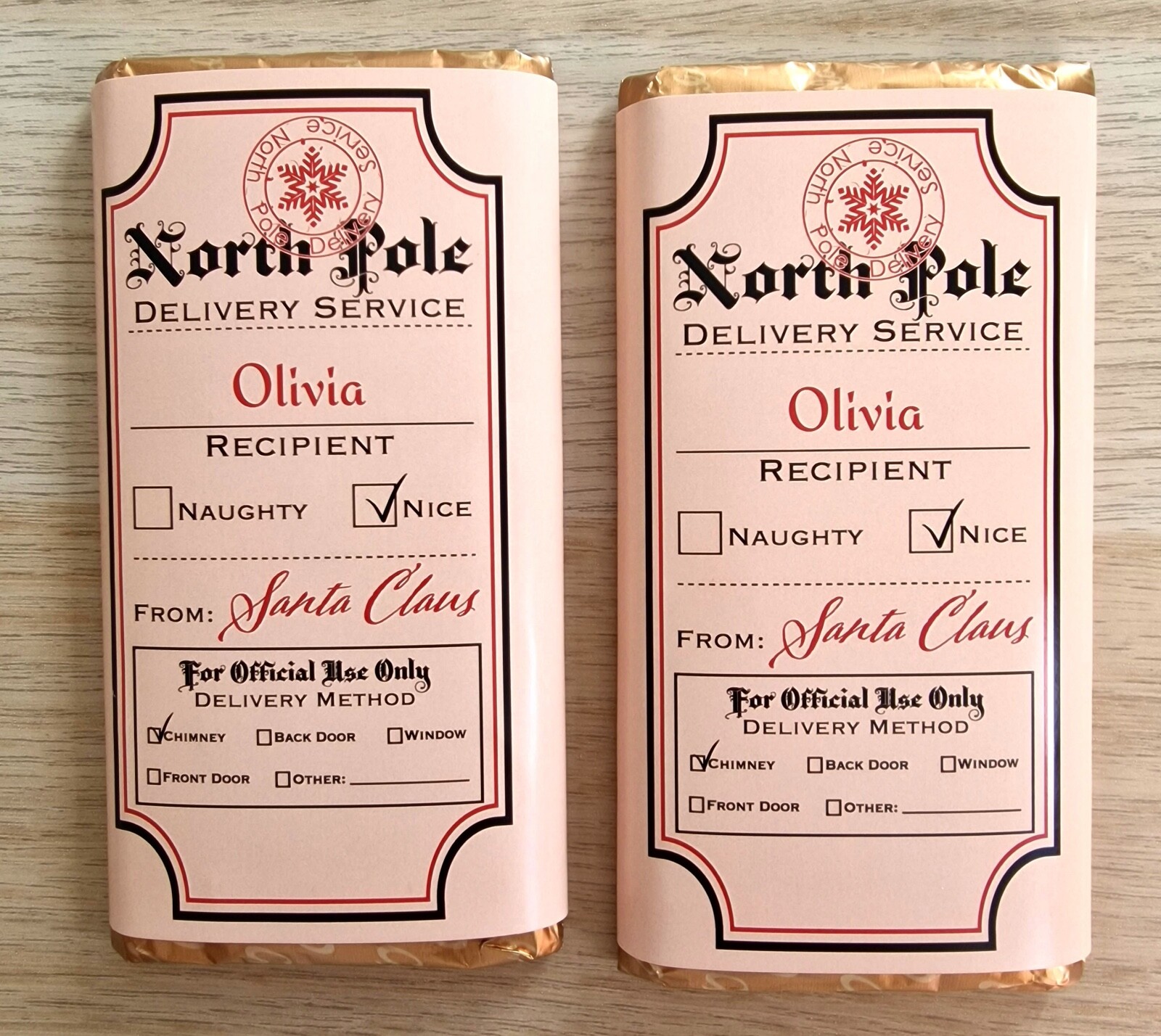 Christmas Eve box stocking filler Personalised Galaxy chocolate bar ...