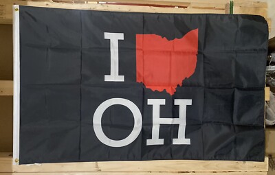 I Love Ohio Flag FREE SHIP Home State Dominate Heart USA Sign 3x5’ | eBay