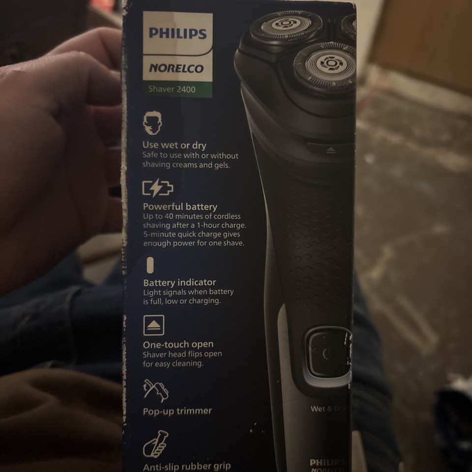 Philips X3001/90 Norelco Electric Shaver 2400 Rechargeable Trimmer FAST ...