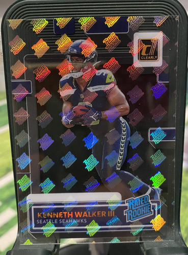 Kenneth Walker III 2022 Donruss Clearly Rated Rookie Holo SSP Case Hit ...