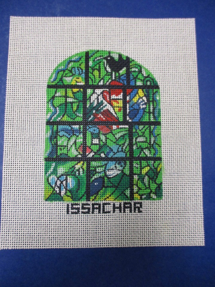 Handpainted Needlepoint Canvas Stained Glass Windows Chagall Selection ...