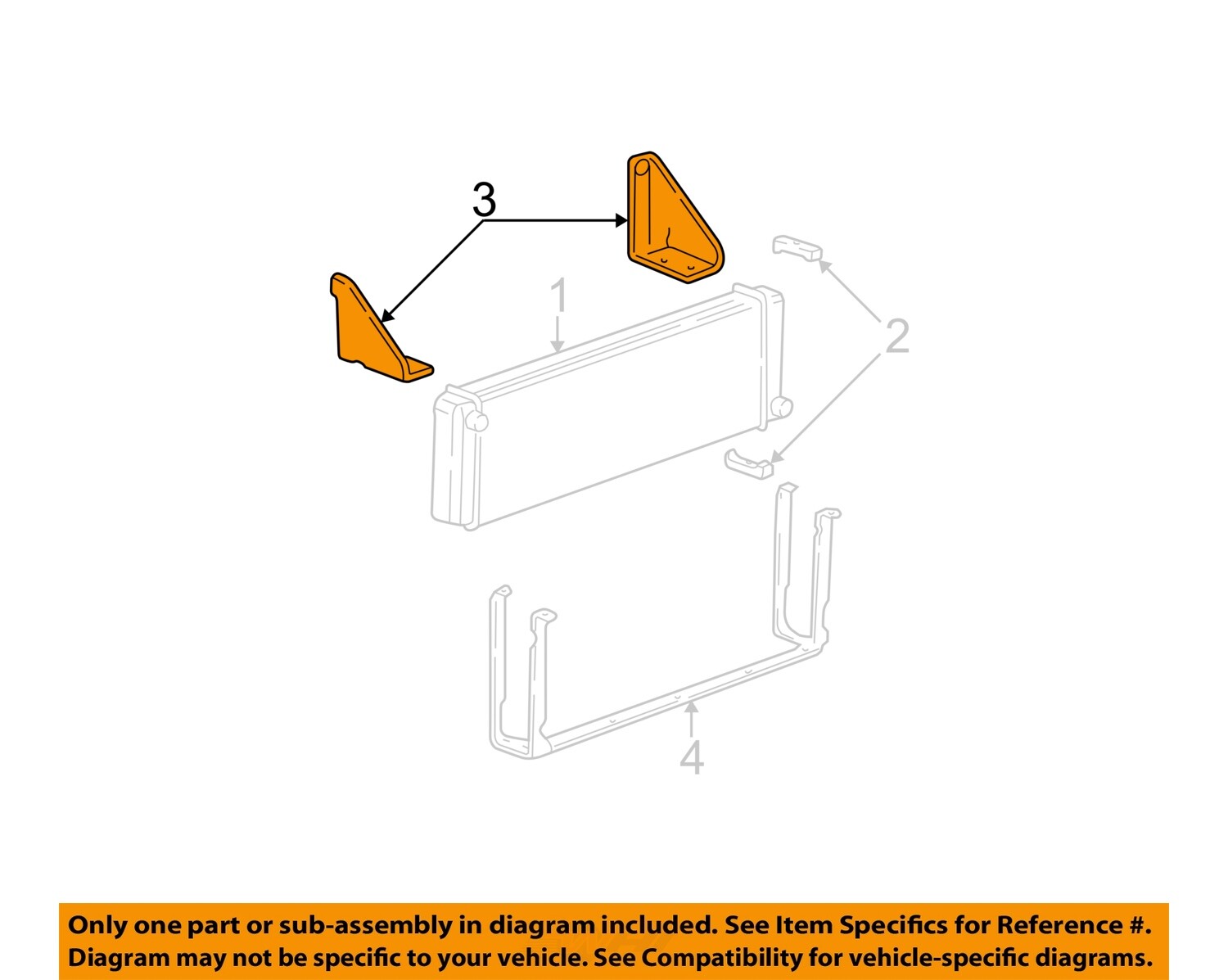 FORD OEM 99-03 F-150-Turbo Turbocharger Intercooler Bracket Right ...