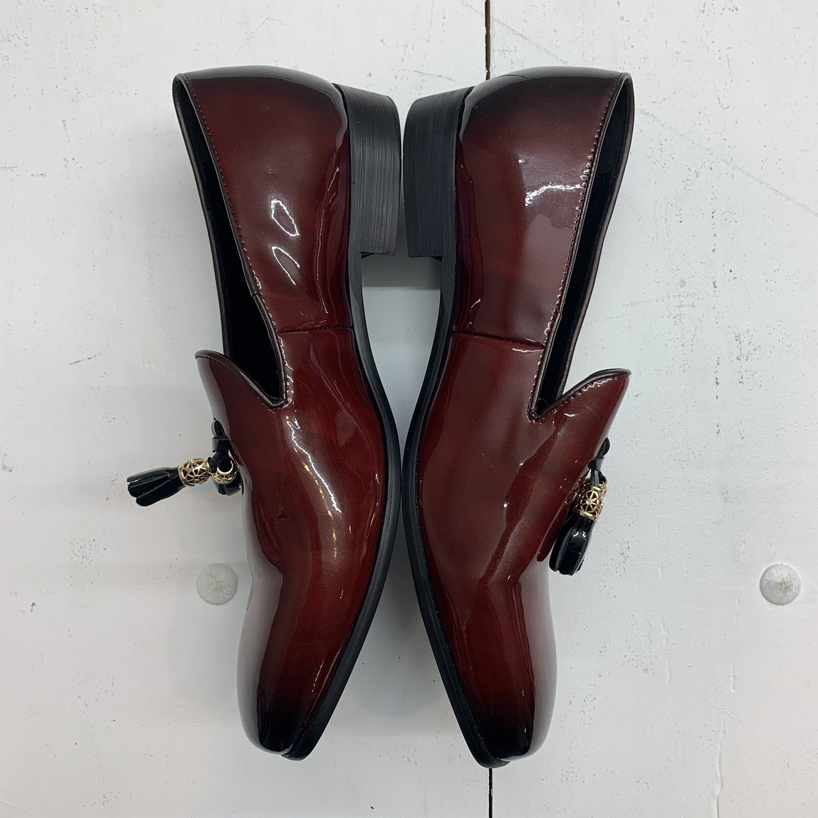 Moretti Gold Label Lincoln Burgundy Leather Tasse Oxf… - Gem